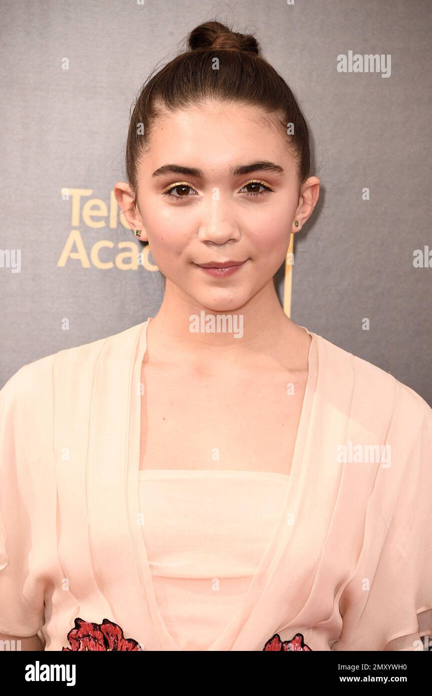 Rowan Blanchard arrives at night one of the Television Academy's 2016 ...