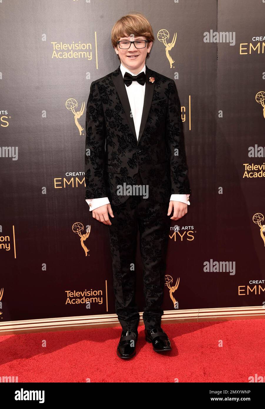 Aidan Miner arrives at night one of the Television Academy's 2016 ...