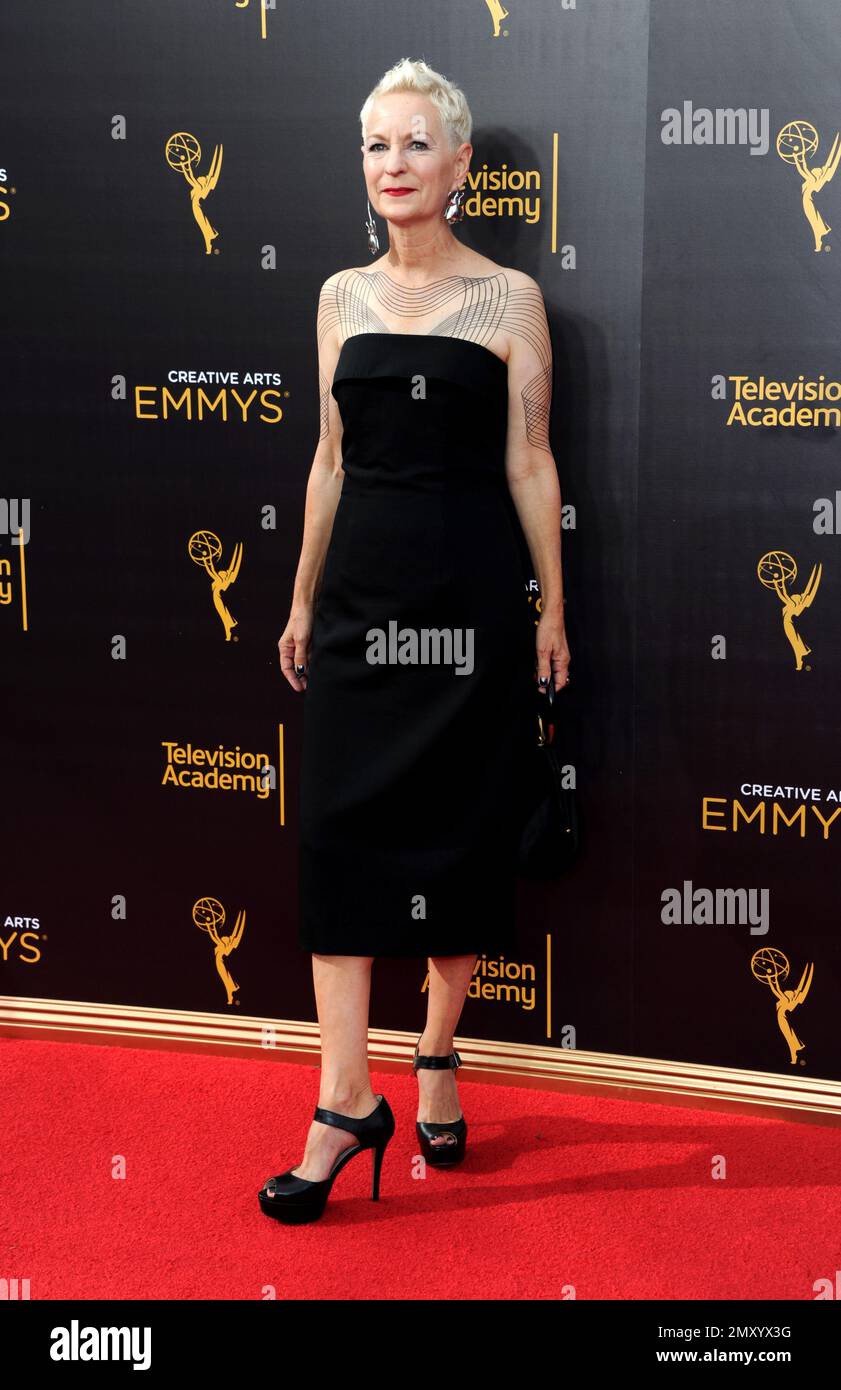 Lou Eyrich arrives at night one of the Creative Arts Emmy Awards at the ...