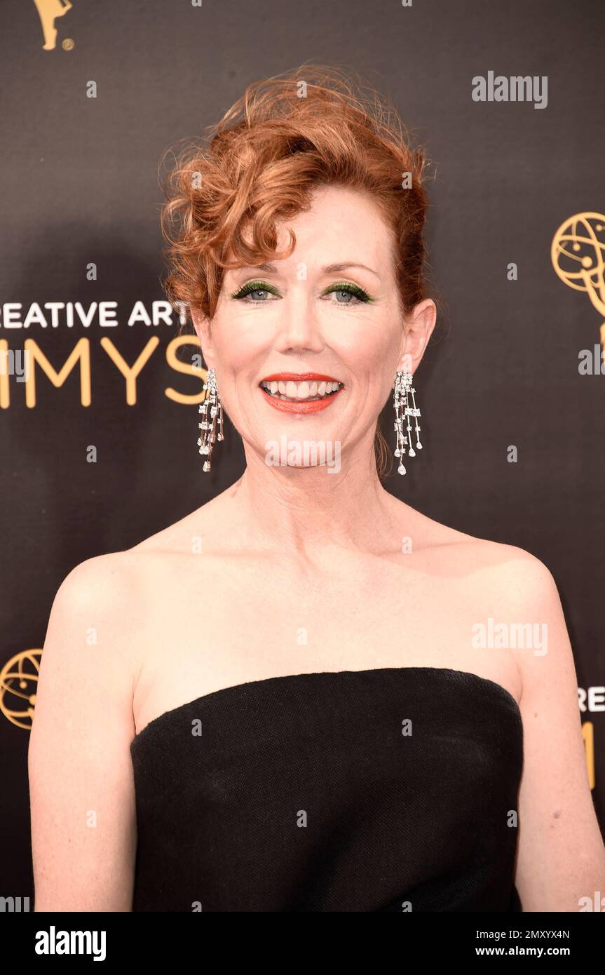 Anne Morgan arrives at night one of the Television Academy's 2016 ...