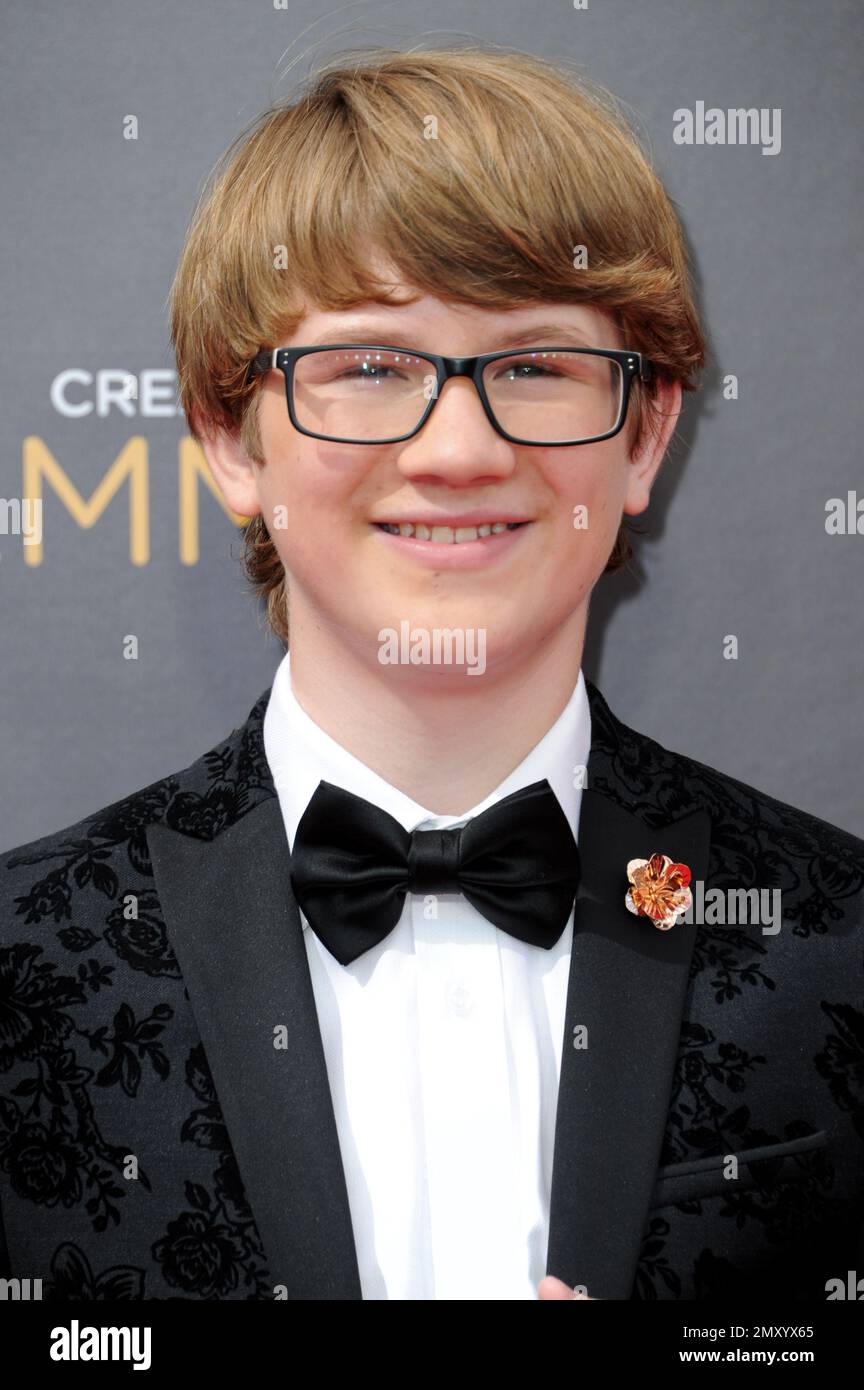 Aidan Miner arrives at night one of the Creative Arts Emmy Awards at ...
