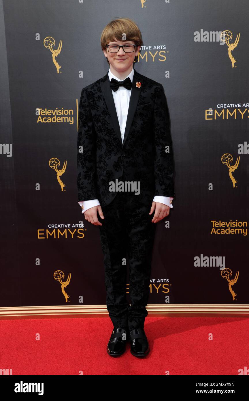 Aidan Miner arrives at night one of the Creative Arts Emmy Awards at ...