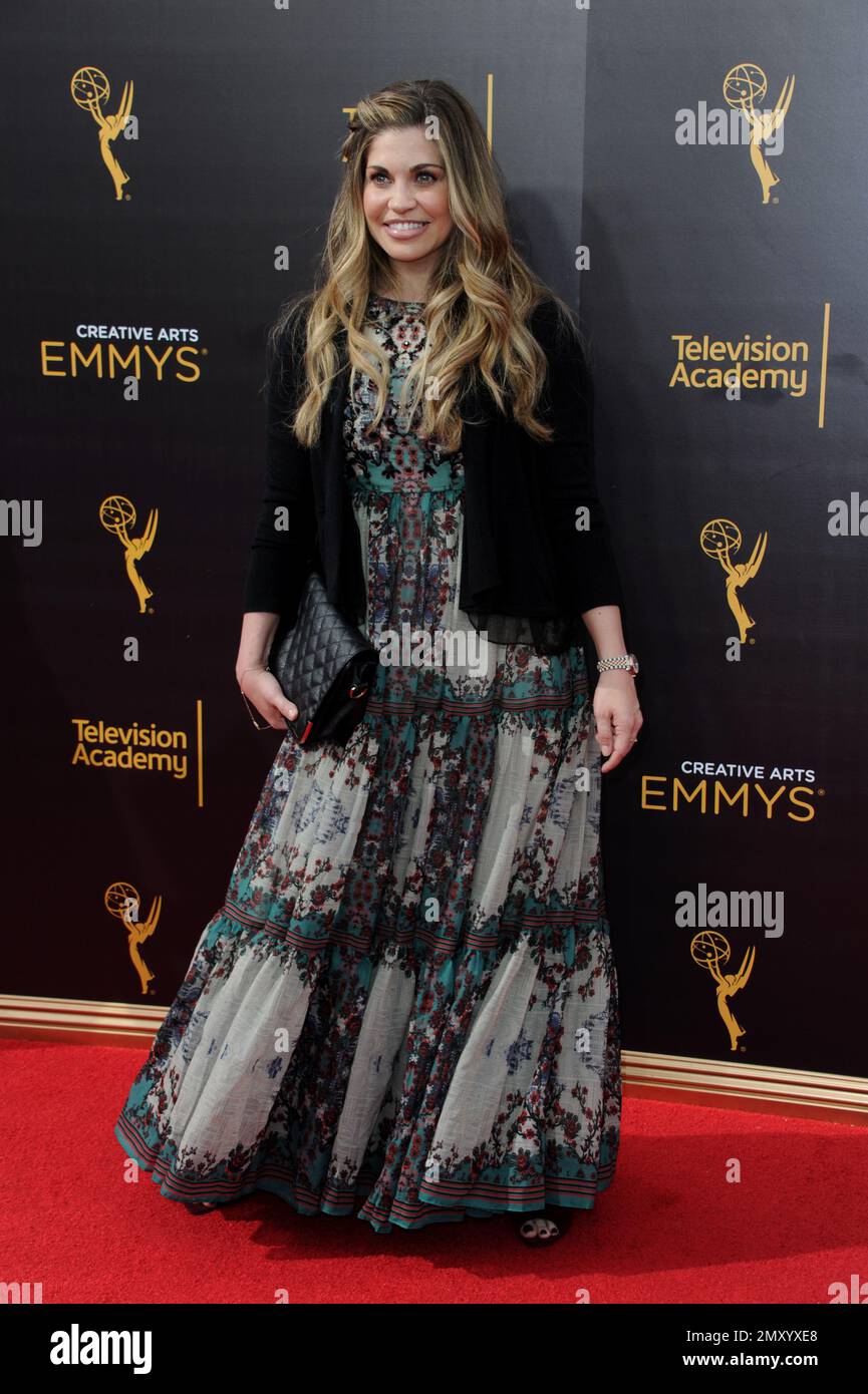 Danielle Fishel arrives at night one of the Creative Arts Emmy Awards ...