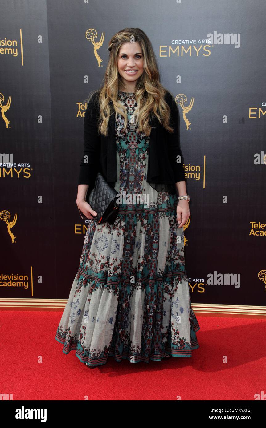 Danielle Fishel arrives at night one of the Creative Arts Emmy Awards ...
