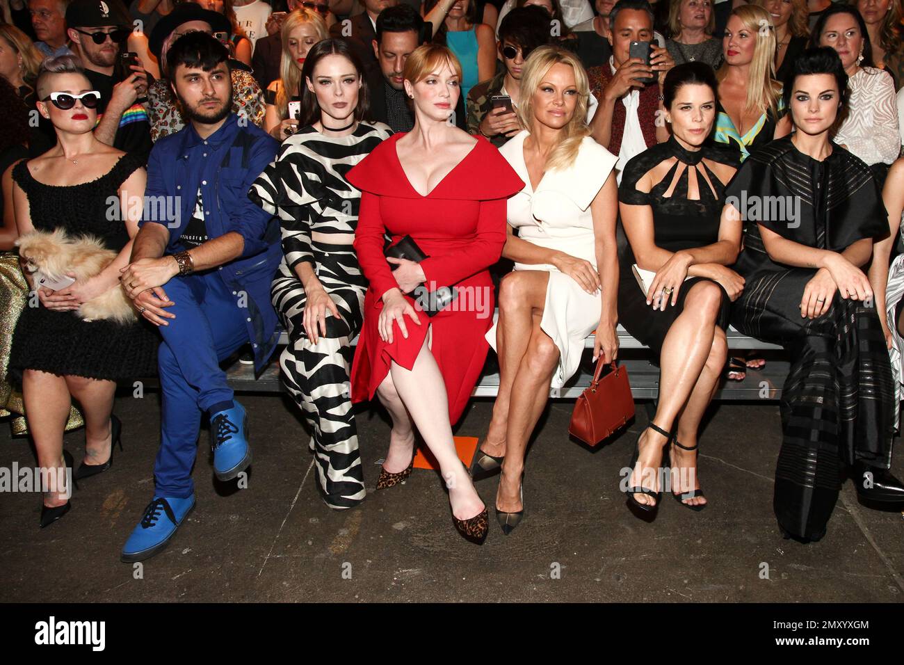 Kelly Osbourne, from left, Brad Walsh, Coco Rocha, Christina Hendricks ...