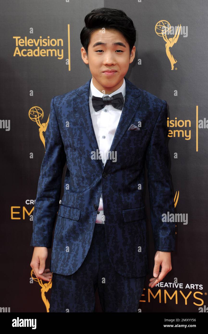 Lance Lim arrives at night one of the Creative Arts Emmy Awards at the Microsoft Theater on ...
