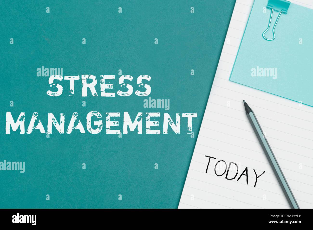 Conceptual display Stress Management. Word Written on learning ways of ...