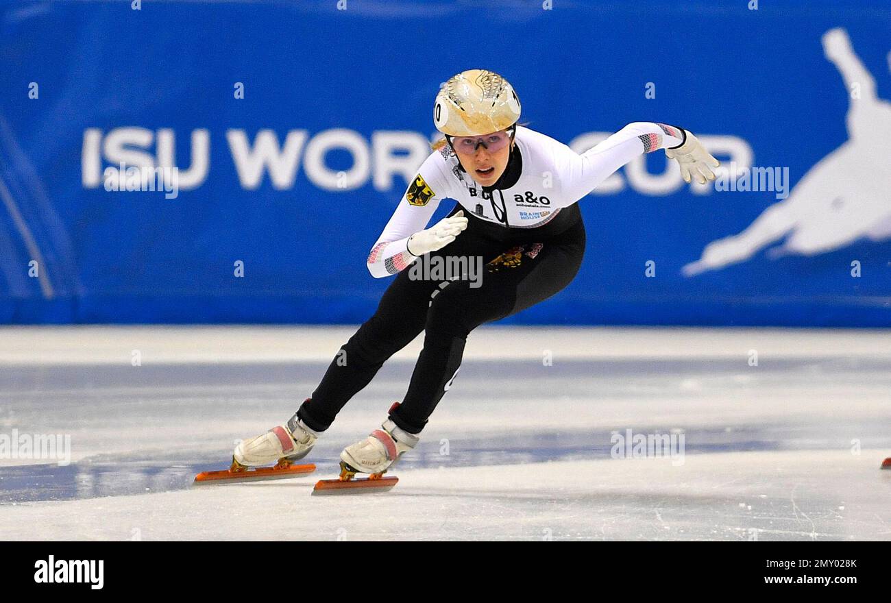 Dresden, Germany. 04th Feb, 2023. Short track: World Cup, 1000 m, women ...