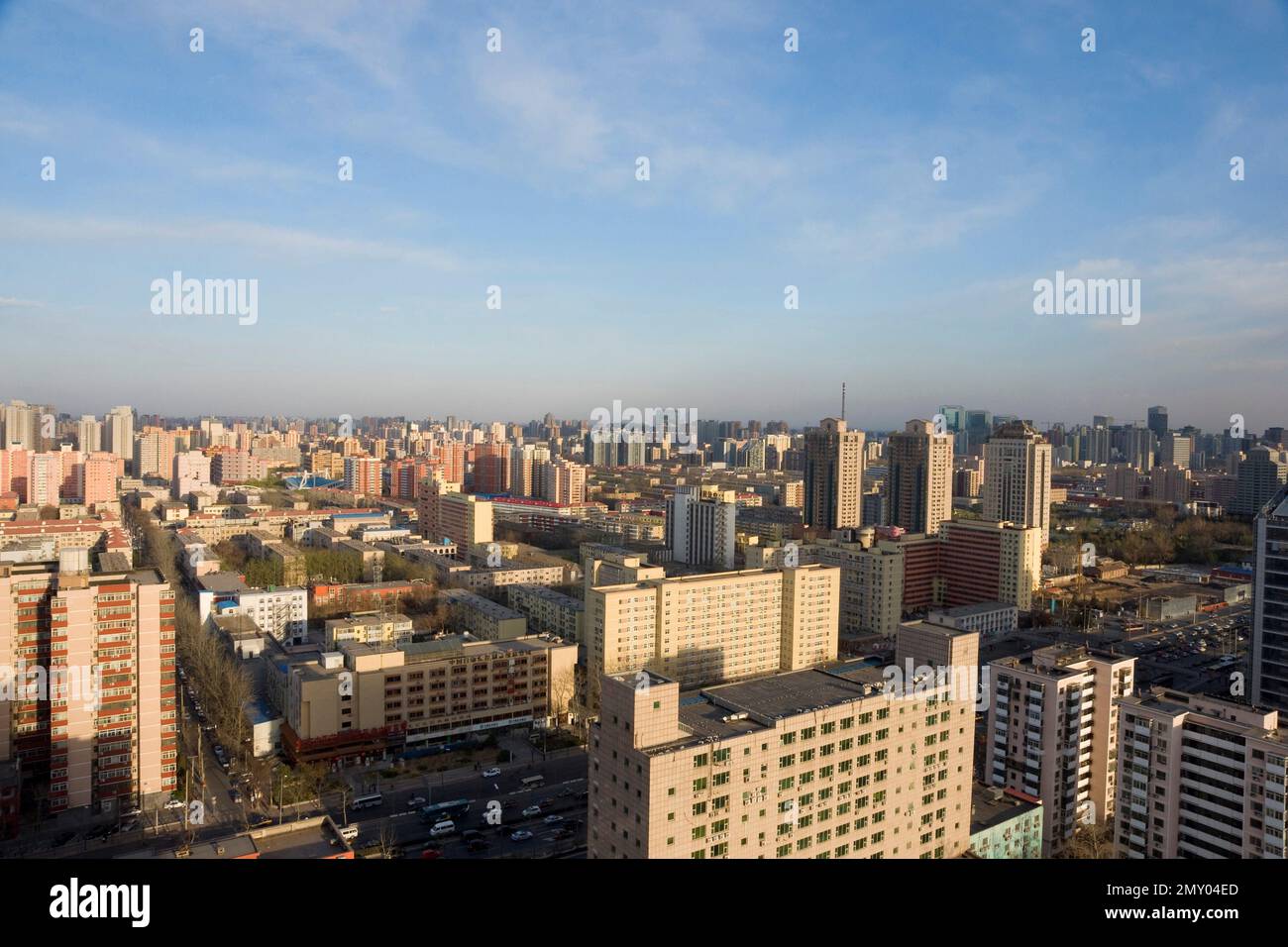 Unmanned scenery and scenery and blue sky buildings hi-res stock ...