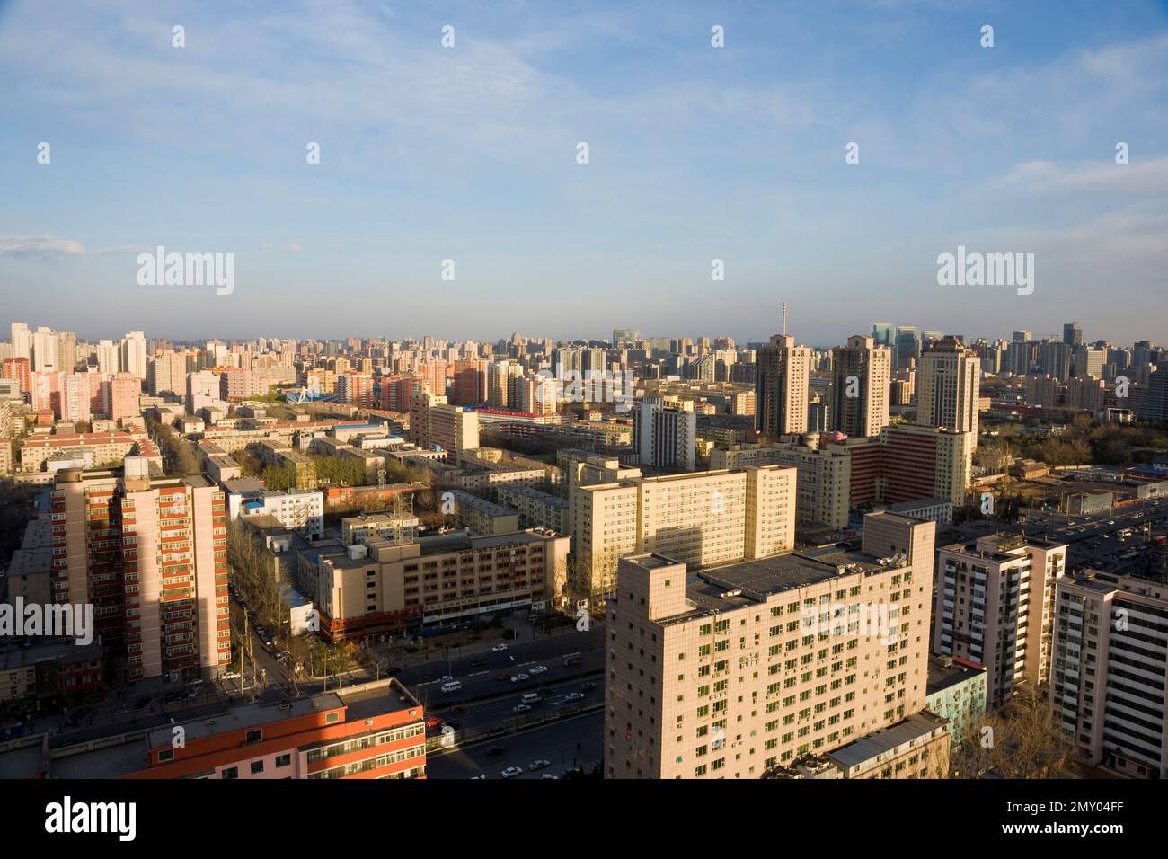 Unmanned scenery and scenery and blue sky buildings hi-res stock ...