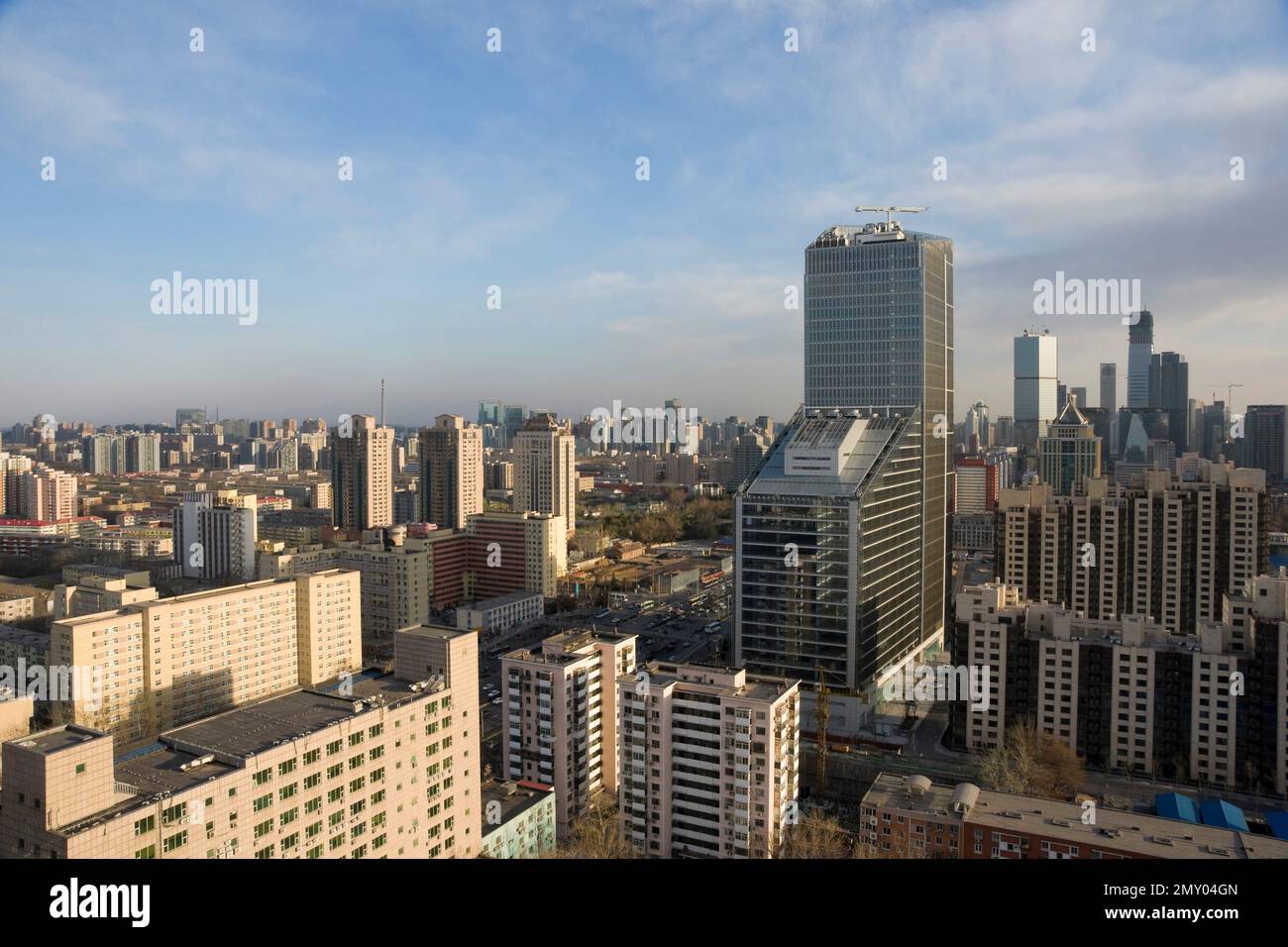 Unmanned scenery and scenery and blue sky buildings hi-res stock ...