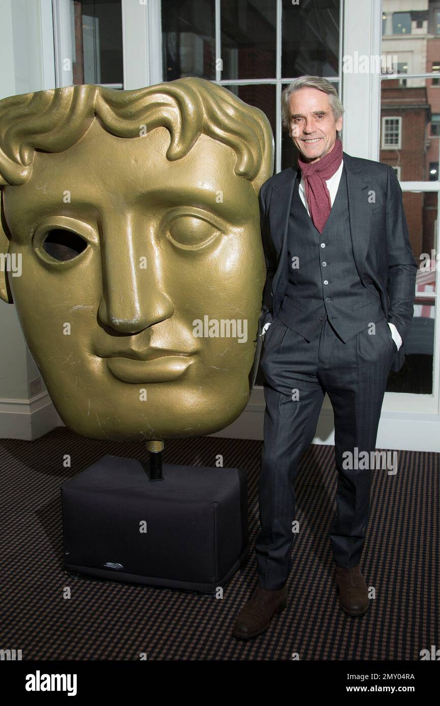 Actor Jeremy Irons poses for photographers during a BAFTA: A Life In ...