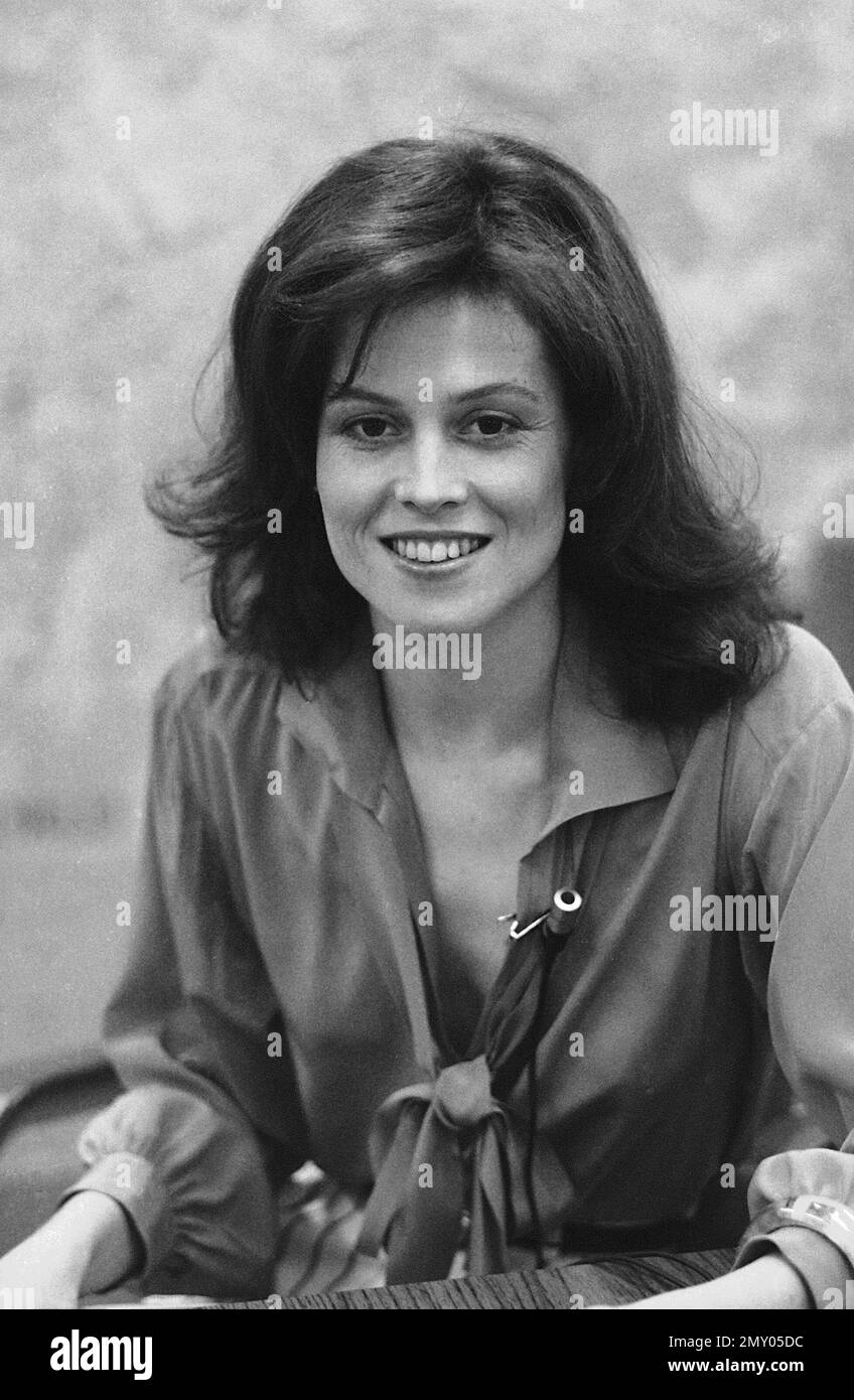 American actor Sigourney Weaver shown during an interview in New York ...