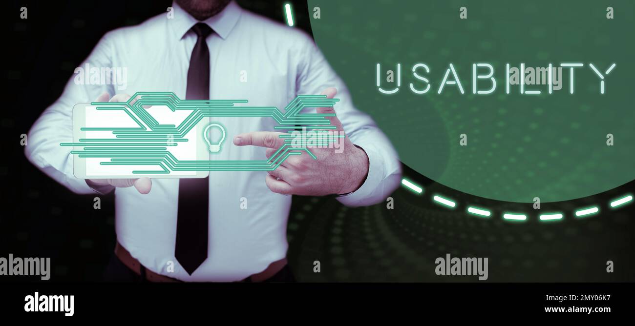 Writing displaying text Usability, Word Written on A word assosiated ...