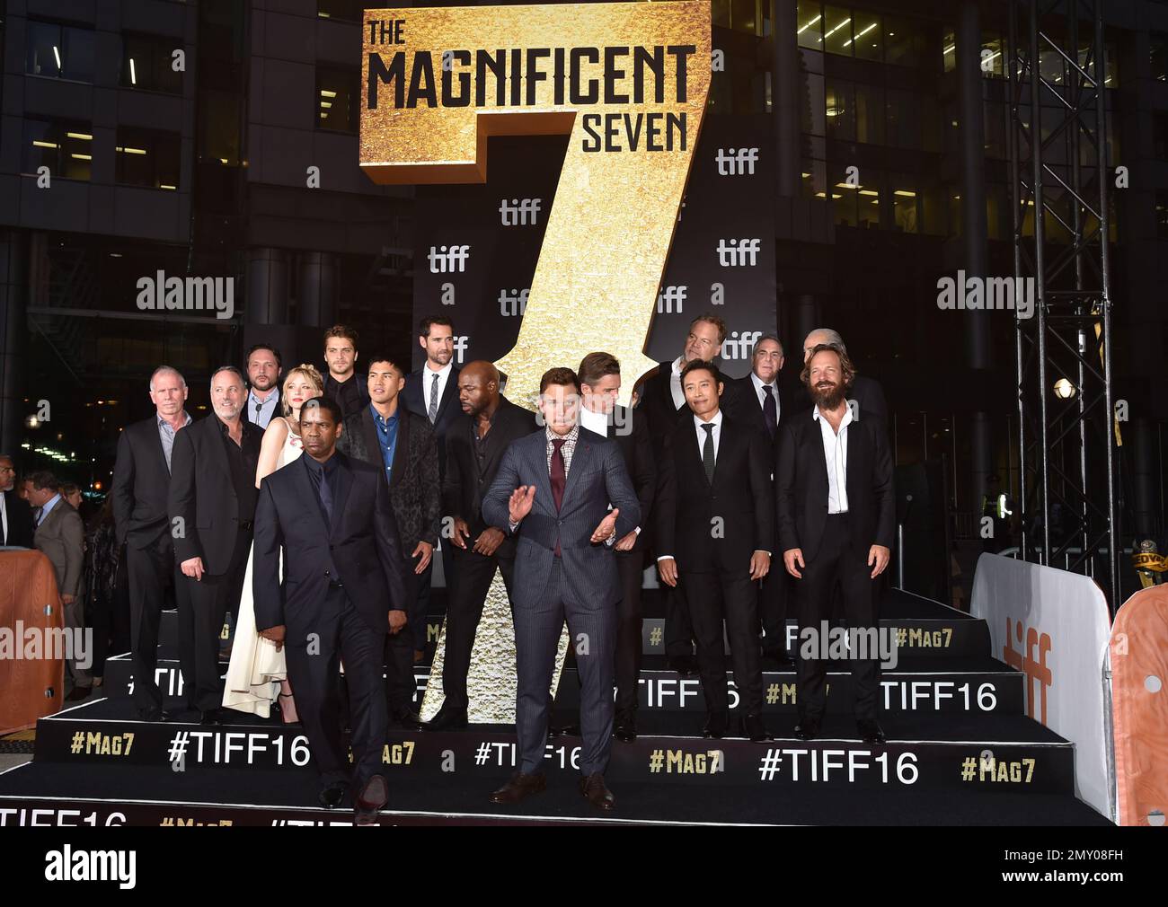 The cast and crew of “The Magnificent Seven” attends the film's ...