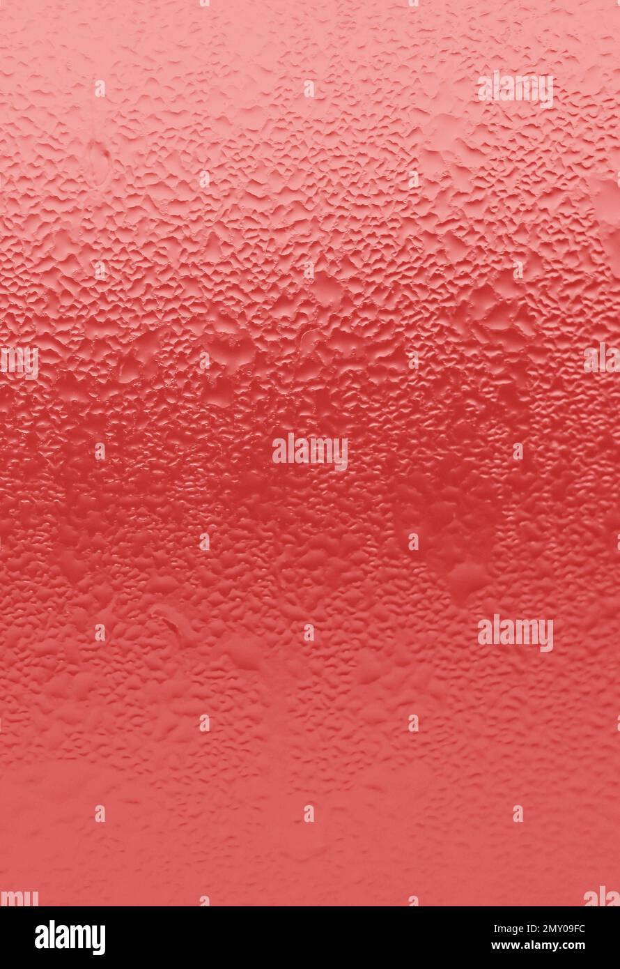 Texture of Water Droplets on Chilled Drink Glass in Gradient Light Red ...