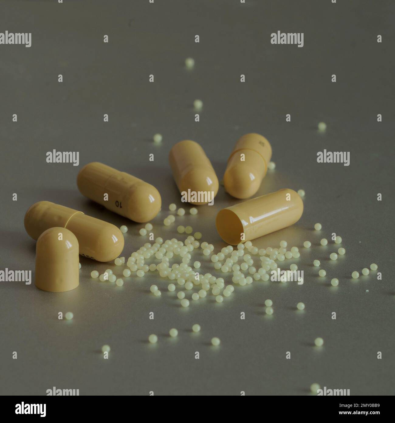 square picture of long pills Stock Photo - Alamy