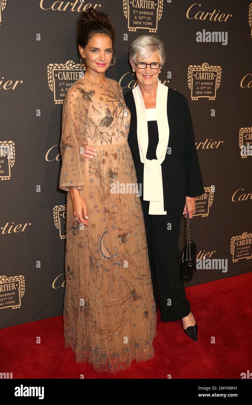 Katie Holmes, left, and her mother Kathleen Holmes attend the Cartier ...