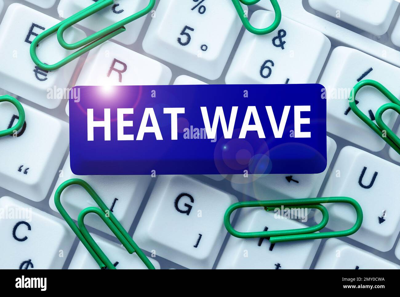 Text caption presenting Heat Wave. Business approach a prolonged period ...