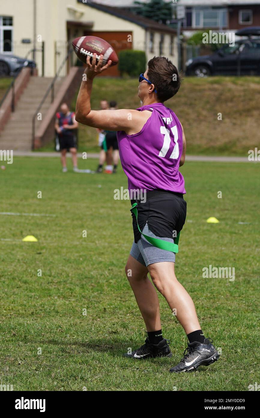South Wales Harpies Flag Football - Welsh Bowl 6th August 2022 Stock ...