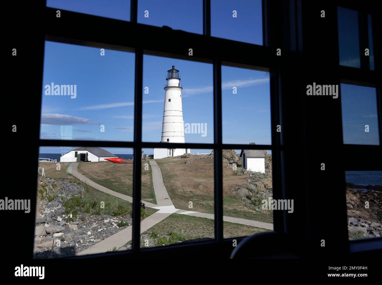 In this Aug. 17, 2016 photo, Boston Light, America's oldest lighthouse ...