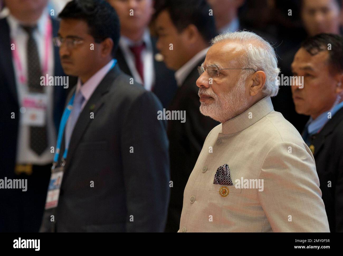 Indian Prime Minister Narendra Modi walks during 28th and 29th ASEAN ...