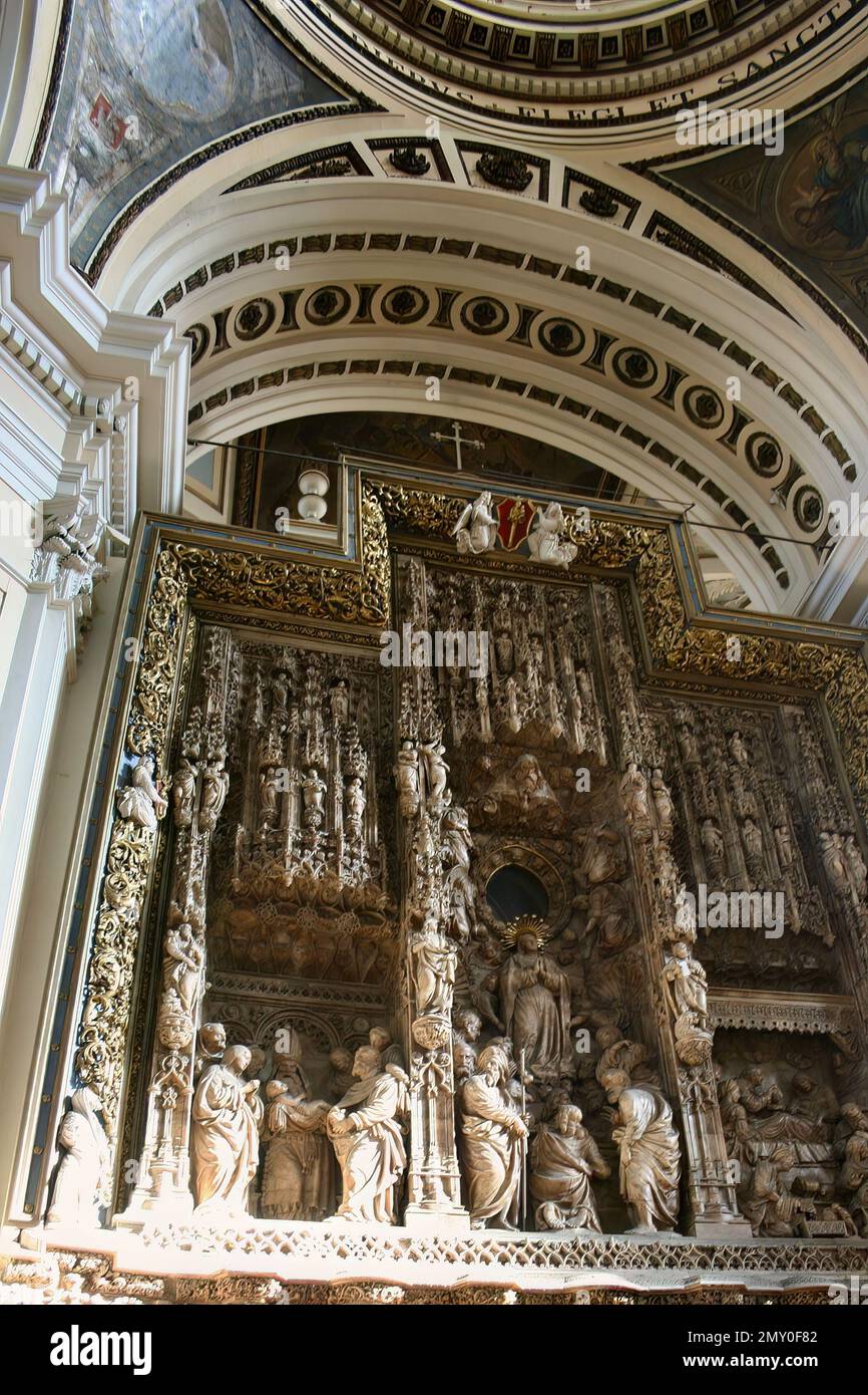 Alabaster Gothic-Renaissance altar by Damián Forment Cabot Basilica of ...