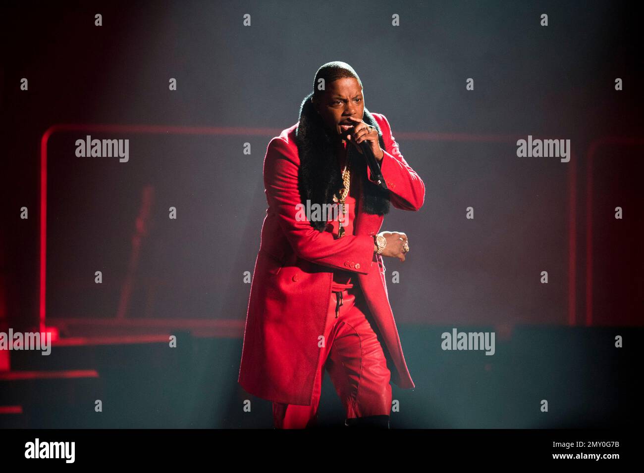 Mase performs onstage during the Bad Boy Family Reunion Tour on Tuesday ...