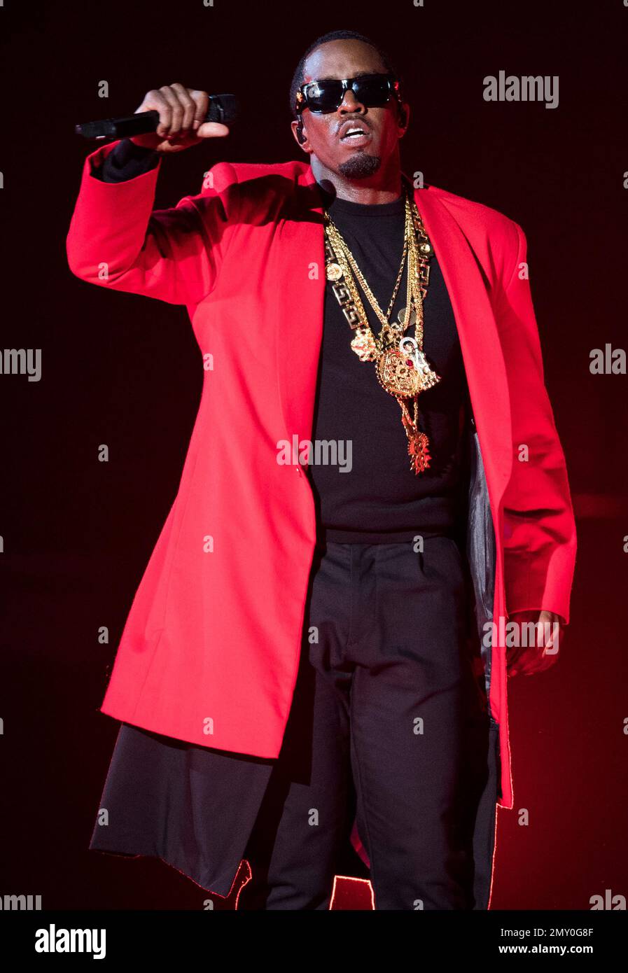 Puff Daddy performs onstage during the Bad Boy Family Reunion Tour on ...