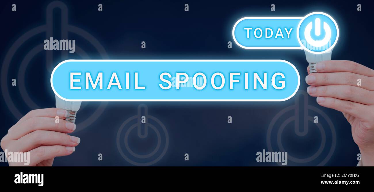 Inspiration Showing Sign Email Spoofing Business Approach Secure The Access And Content Of An