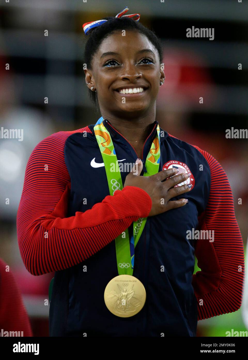 FILE - In this Aug. 16, 2016, file photo, United States' Simone Biles ...