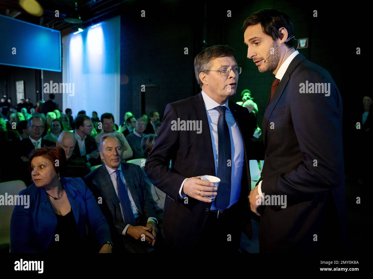 AMERSFOORT - Party leader Wopke Hoekstra and Jan Peter Balkenende of ...