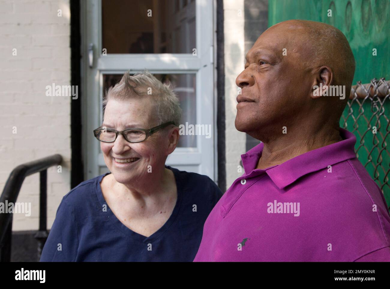 In this Aug. 30, 2016 photo, Lynne Stewart and her husband Ralph ...