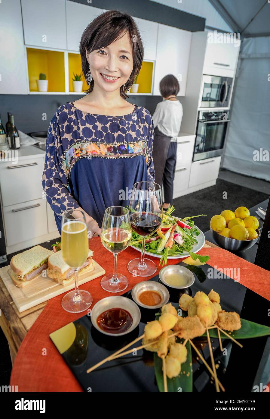 IMAGE DISTRIBUTED FOR NHK WORLD TV - Chef Rika Yukimasa, host of NHK WORLD TV's "Dining with the ...