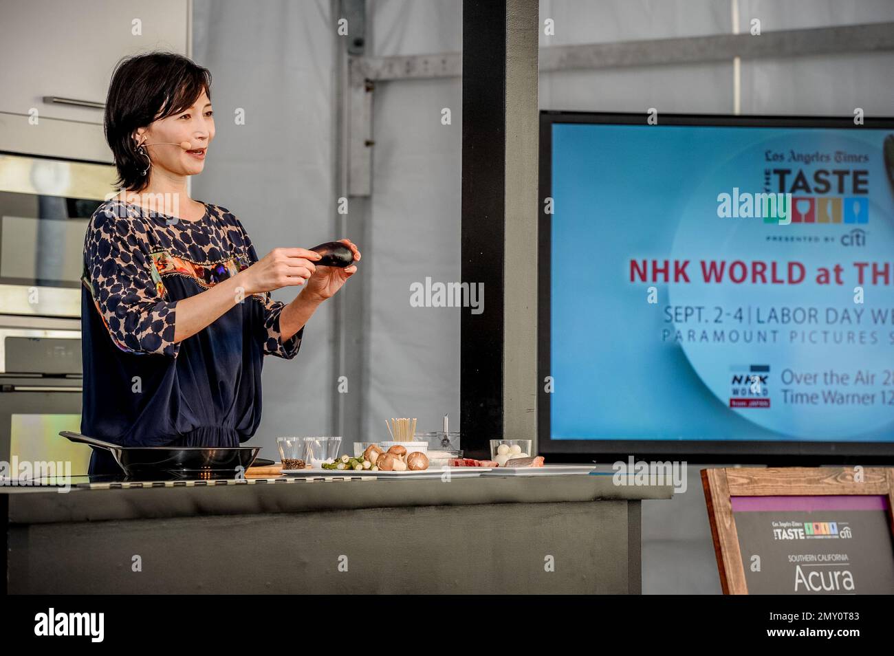 IMAGE DISTRIBUTED FOR NHK WORLD TV - Chef Rika Yukimasa, host of NHK ...