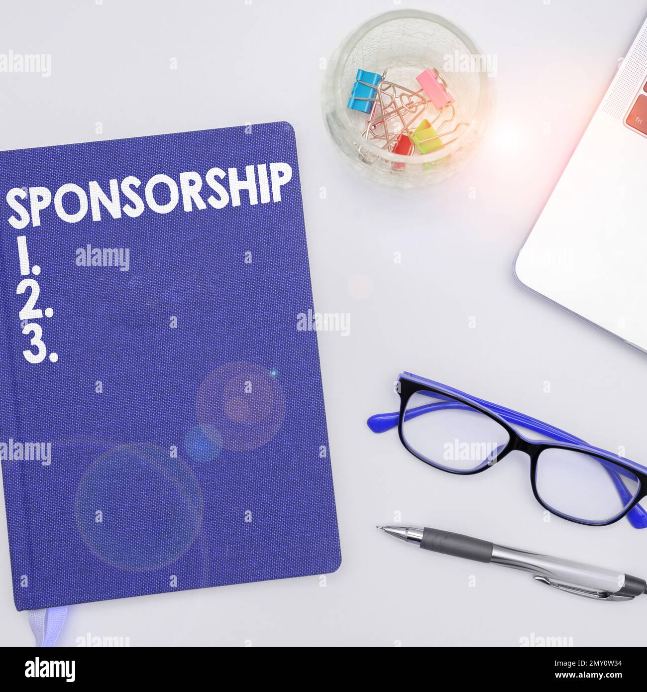 Writing displaying text Sponsorship. Internet Concept Position of being ...