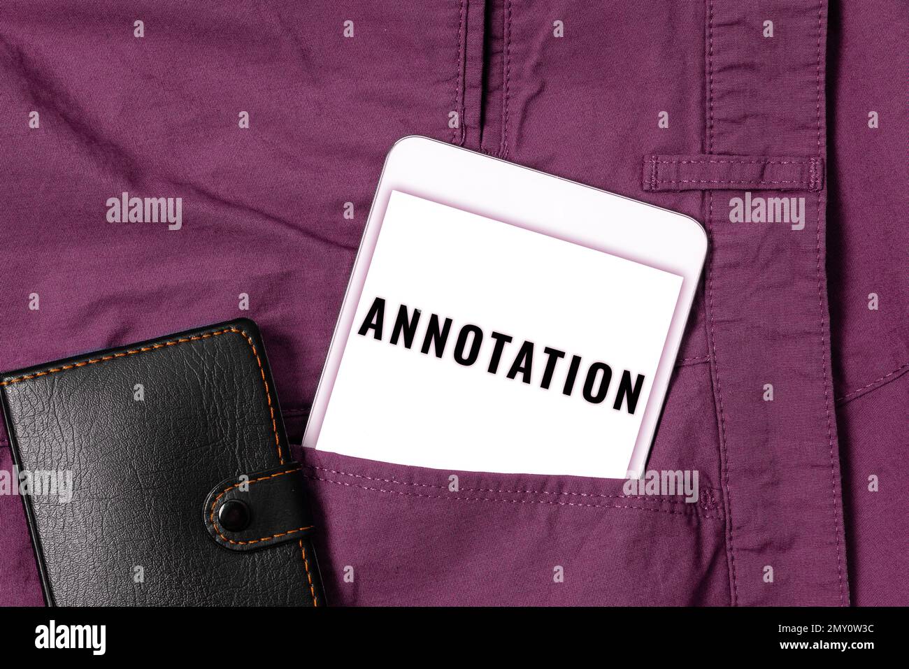 Writing Displaying Text Annotation Conceptual Photo Note Added By Way