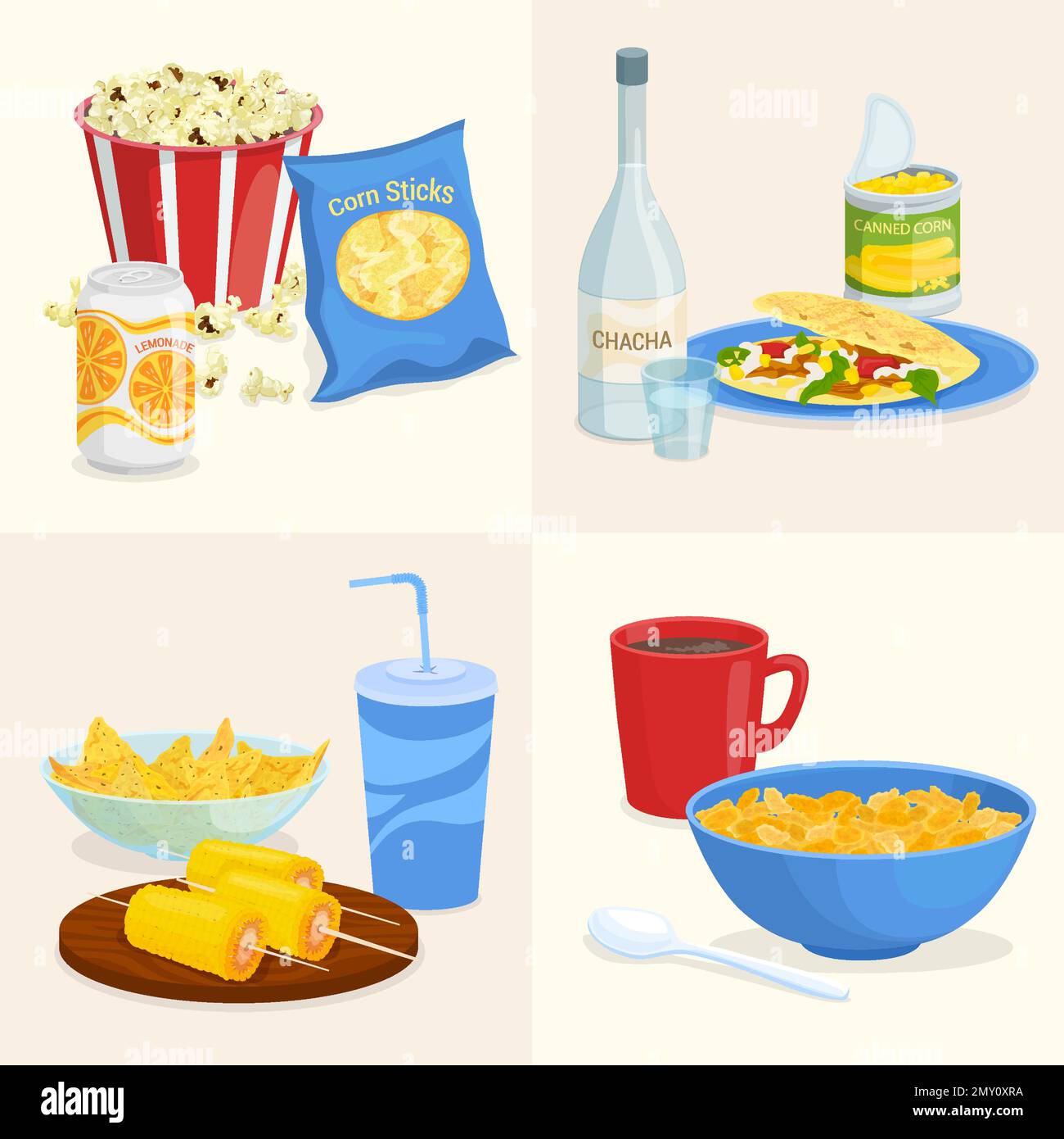 Dishes square Stock Vector Images - Alamy