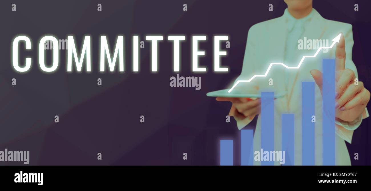 Inspiration showing sign Committee. Conceptual photo Group of people ...