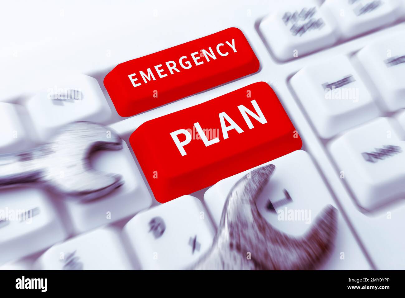 Hand writing sign Emergency Plan. Conceptual photo Procedures for ...