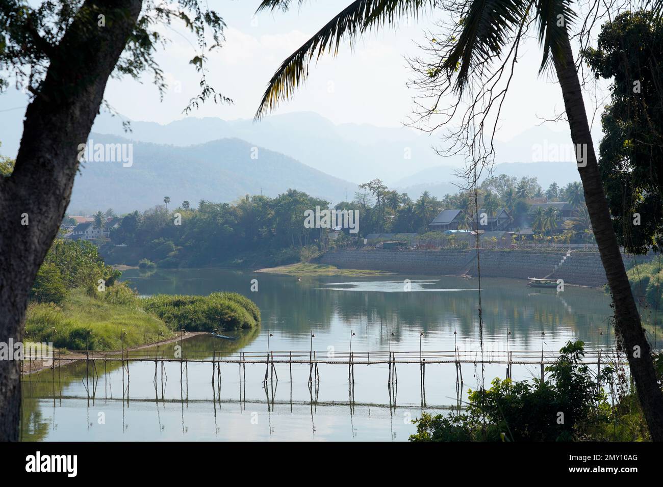 Bamboo bridge in luang hi-res stock photography and images - Alamy