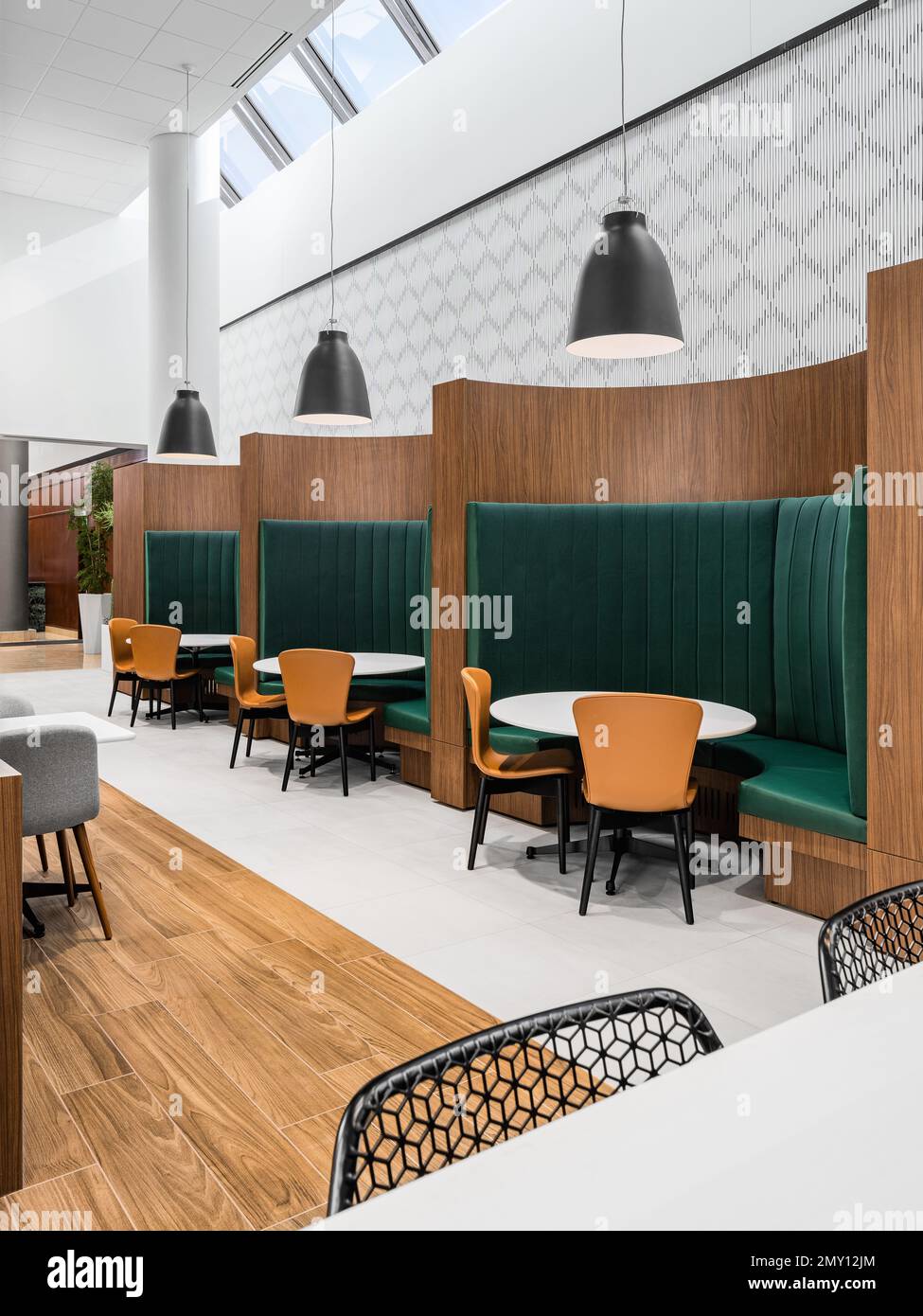 Contemporary office building cafe interior Stock Photo - Alamy