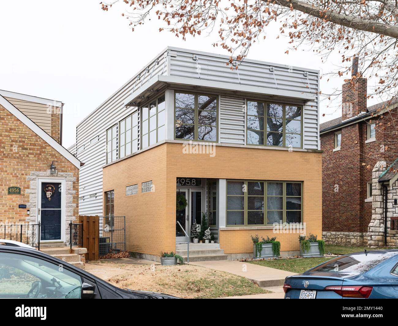 Contemporary residence in South St. Louis Stock Photo - Alamy