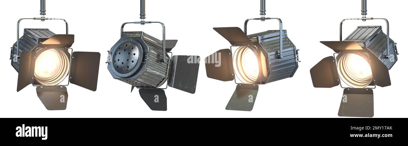 Empty stage spotlights Cut Out Stock Images & Pictures - Alamy