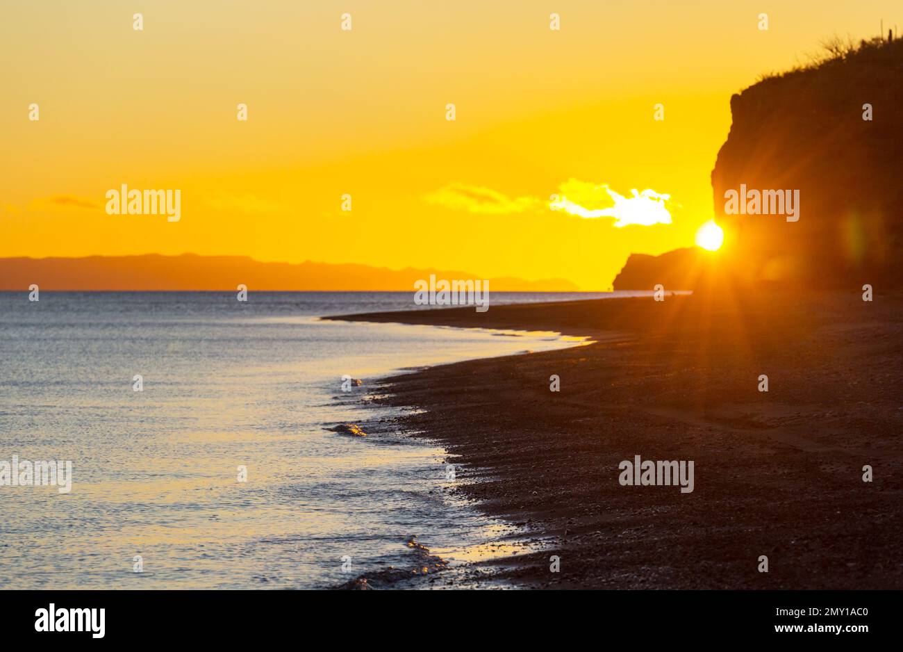 Beautuful landscapes in Baja California, Mexico. Travel background ...
