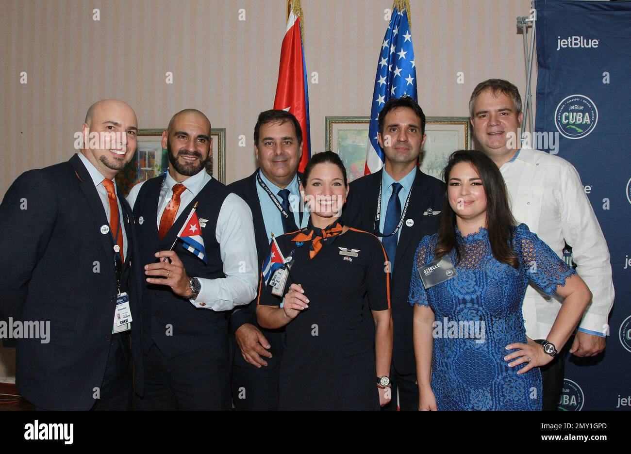 IMAGE DISTRIBUTED FOR JETBLUE - JetBlue's CEO Robin Hayes and Giselle ...