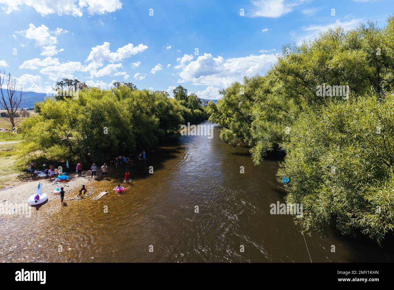 Kiewa River in Ovens Valley in Australia Stock Photo - Alamy