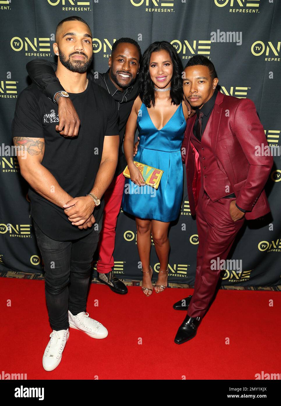 IMAGE DISTRIBUTED FOR TV ONE - From left, cast members Tyler Lepley ...