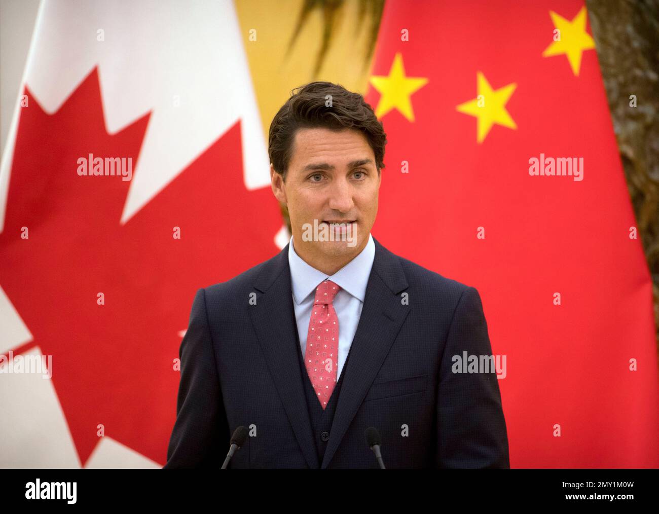 Canada's Prime Minister Justin Trudeau speaks during a joint press ...
