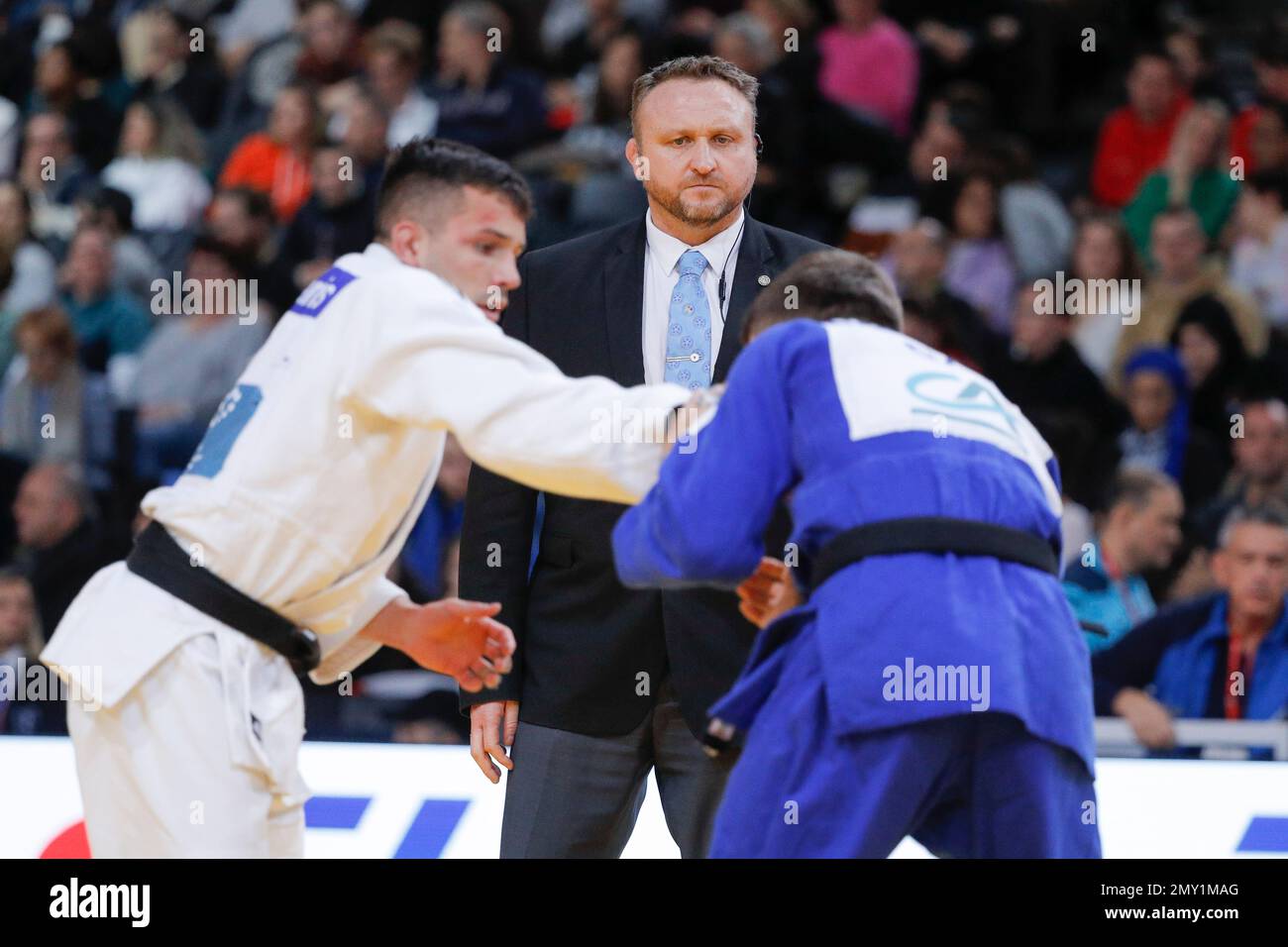 Paris, France. 04th Feb, 2023. Matthieu Bataille (FRA) as referee ...